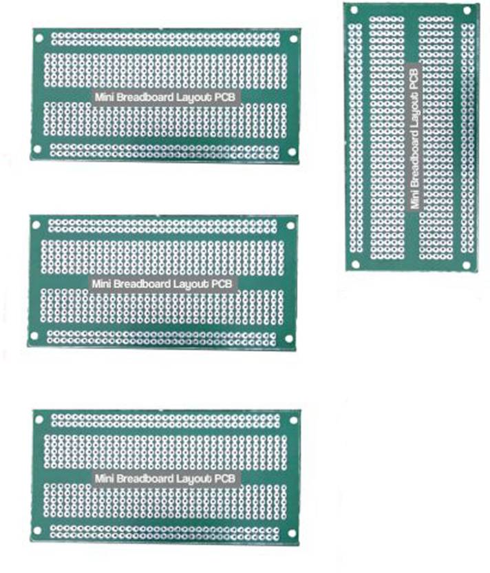 KJMIndia 5 Pieces Mini Breadboard Layout Solderable PCB For Electronics ...