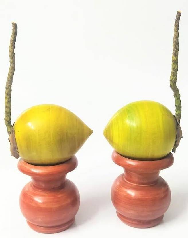 Flipkart.com | Naha Decor wooden mangal kalash puja ghat Wood Kalash