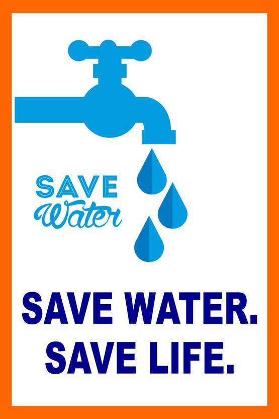 madhusigns MADHU - safe water safe life poster in self adhesive vinyl ...