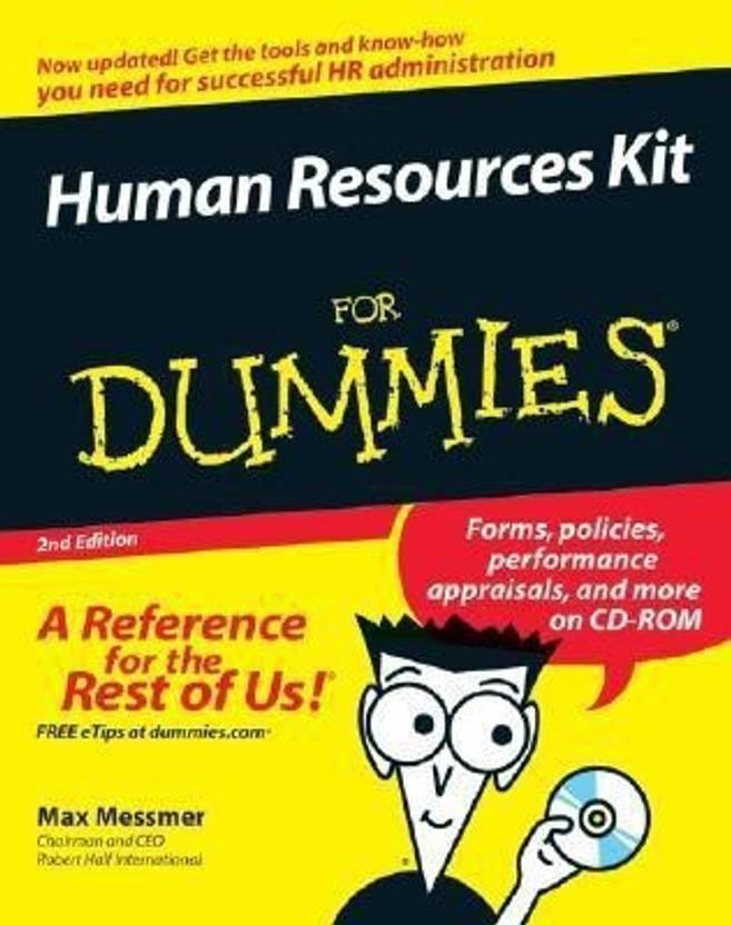 Human Resources Kit For Dummies: Buy Human Resources Kit For Dummies by ...