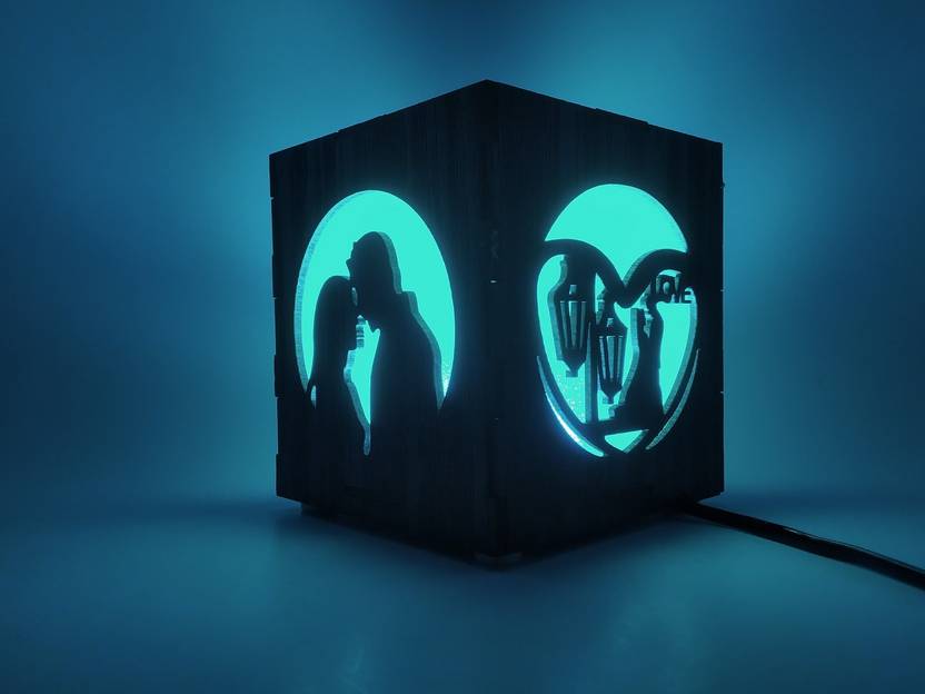 De-TechInn Just Married Kissing Love Romantic Couple Multicolor Led ...