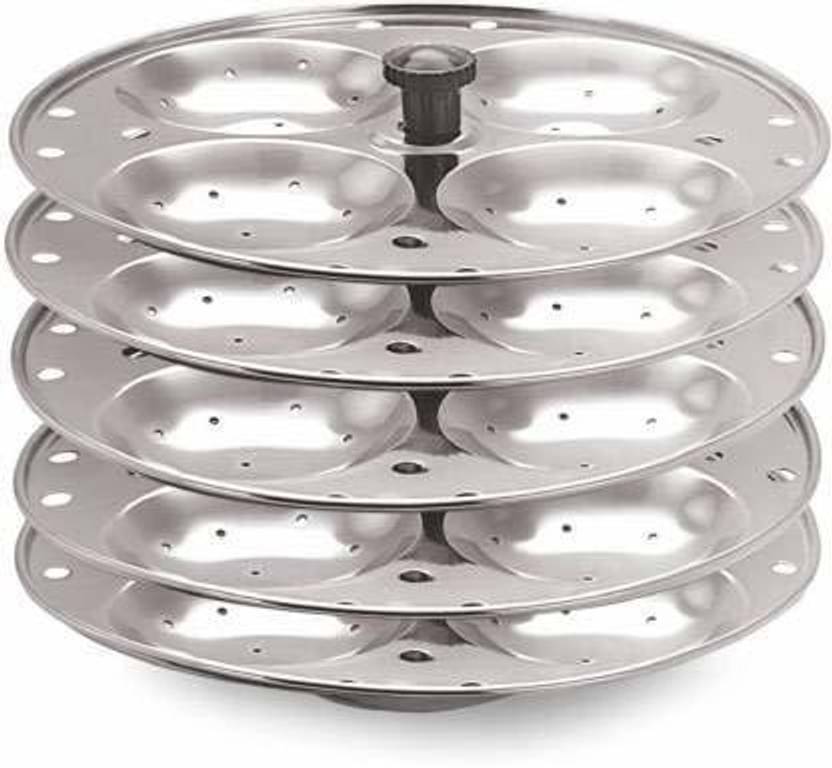 LOGICMART Stainless Steel 5 Layers idly Maker Plates with Stand Holes ...