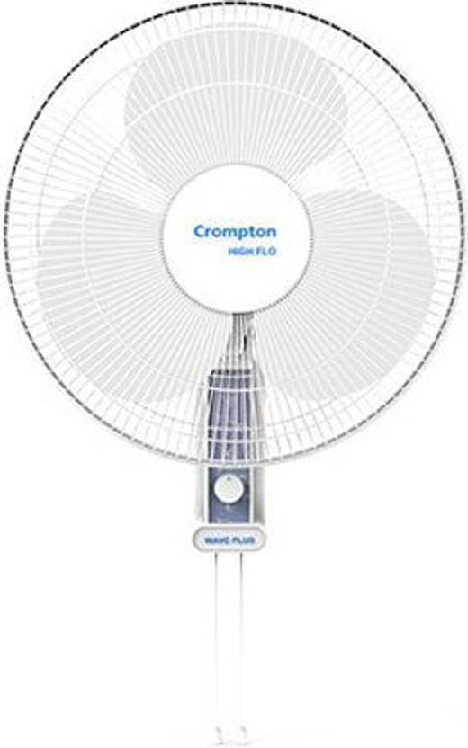 Crompton High Flo Wave Plus 400 mm Silent Operation 3 Blade Wall Fan ...