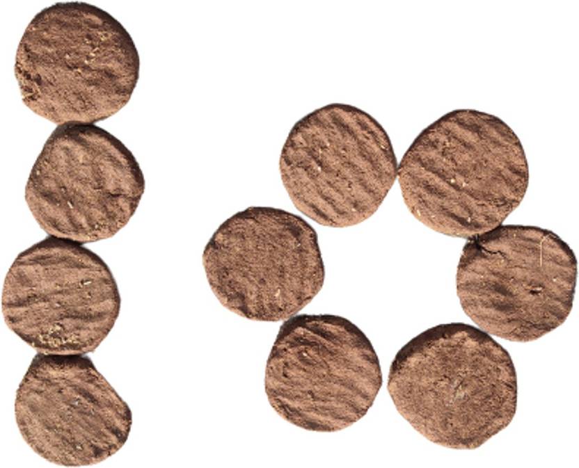 Earth Angels Cow Dung/Upla/Kande/Cake/Gober Made In Cow Gober (Pack of ...