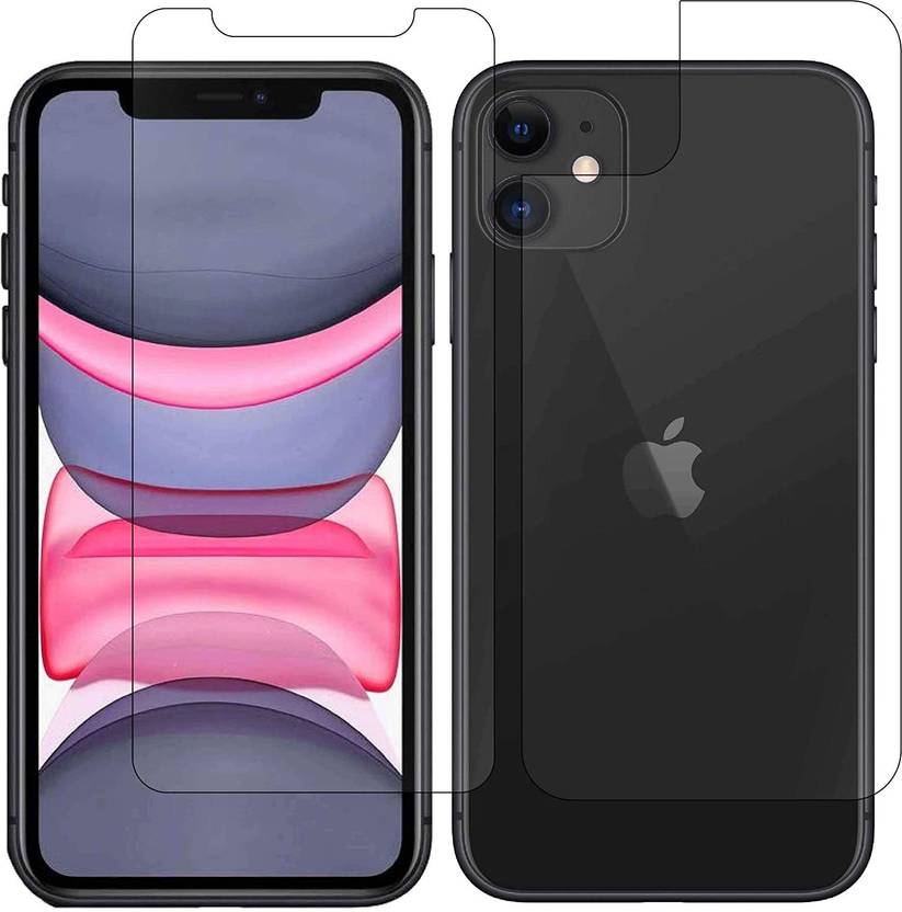 Casesily Front and Back Tempered Glass for Apple iPhone 11 (Front 0 ...