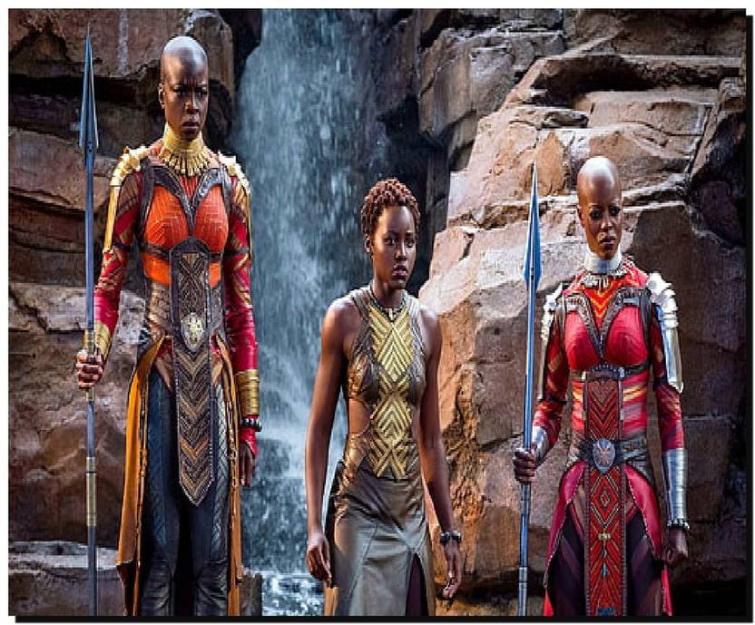 SKY DOT marvel cinematic universe black panther okoye nakia Mousepad - SKY DOT : Flipkart.com