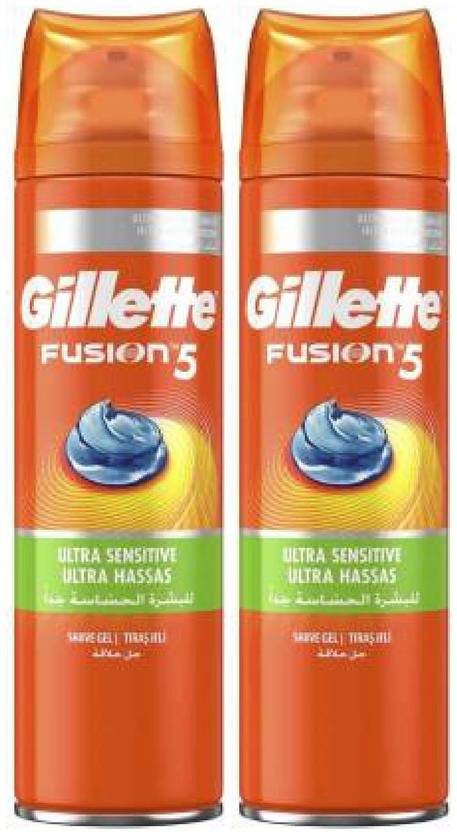 GILLETTE FUSION 5 ULTRA SENSITIVE SHAVING GEL Price in India - Buy ...