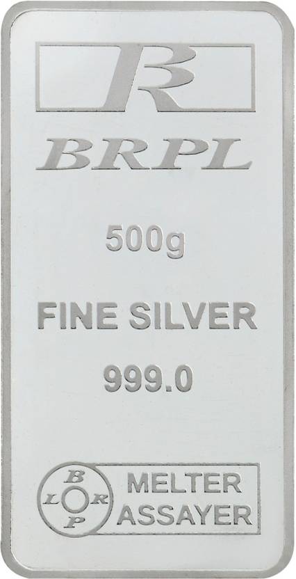 Bangalore Refinery Brpl 500 Gram Silver Bar S 999 500 g Silver Bar ...