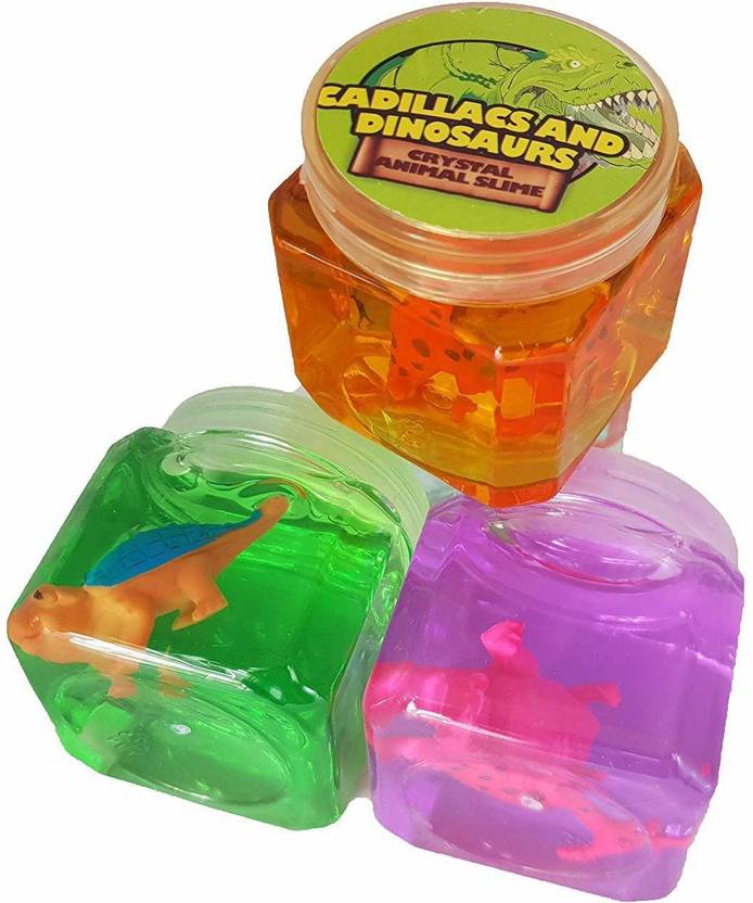 azhari Cadillacs &Dinosaurs Crystal Animal Slime Jelly Clay (Random ...