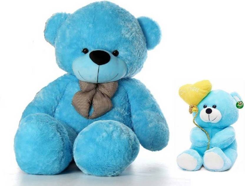 ToyKing Presenting Combo Offer 3 Feet ( 80 CM) Blue Teddy Bear With ...