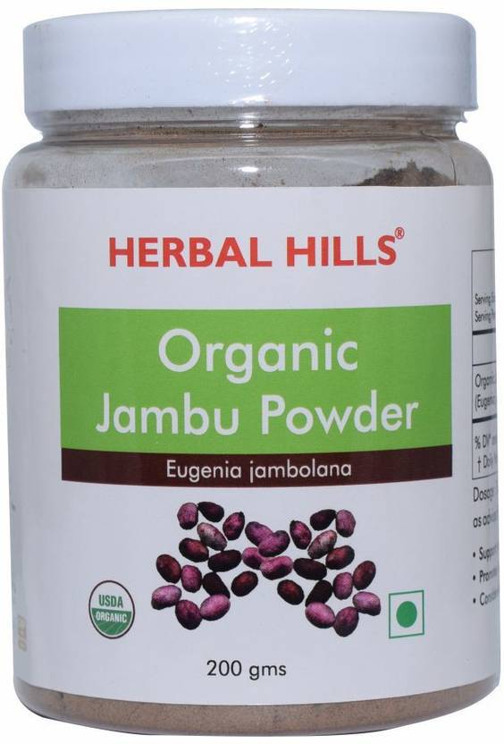 Herbal Hills Organic Jamun seed Powder 200gms - Supports Sugar control ...