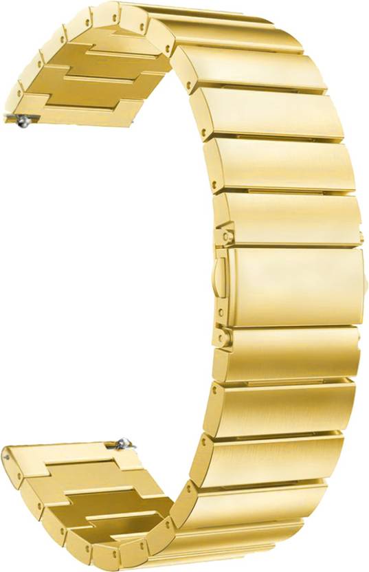 ACM Watch Strap Stainless Steel Metal for Boult Drift Smartwatch Gold ...