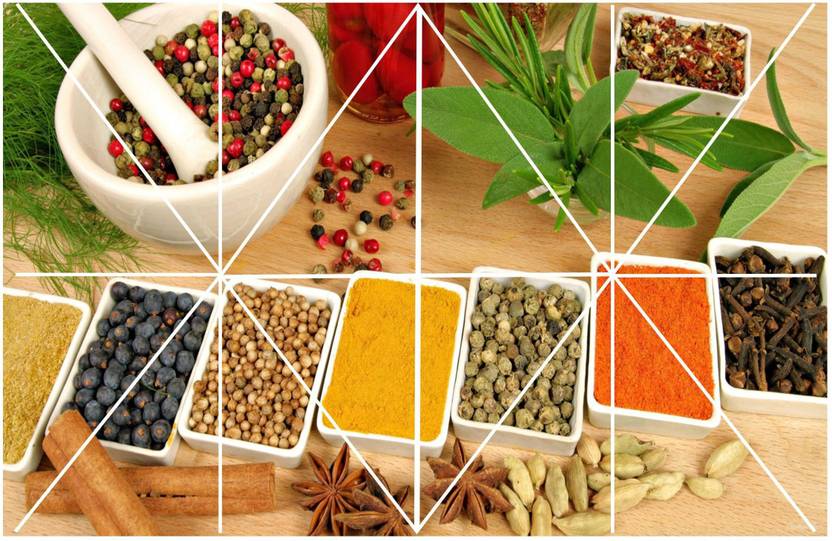 Impression Wall Masala Wallpaper/Wall Sticker Multicolour - Kitchen ...