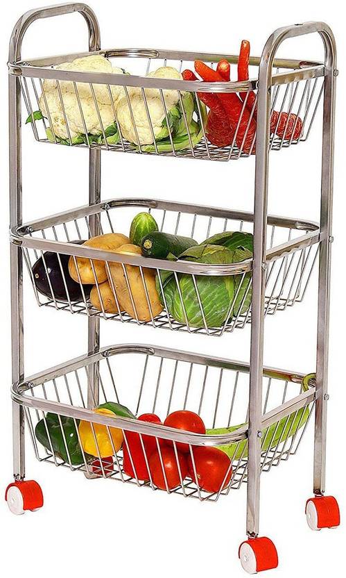 Xllent Utensils Racks Stainless Steel | Kitchen Storage Rack | Bartan ...