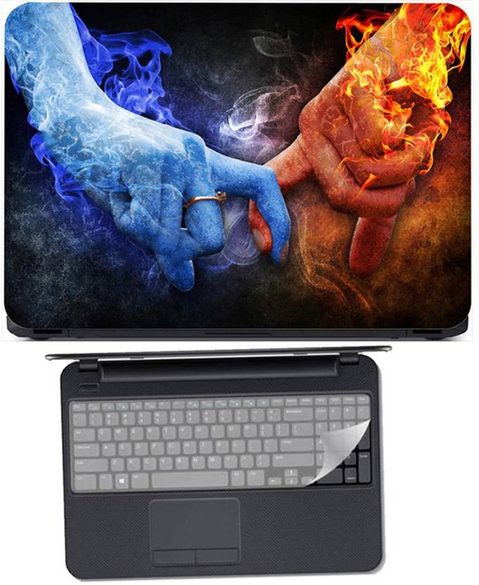 splendid STICKER 2 IN 1 LAPTOP PRINTED STICKER PACK WITH KEY GUARD FOR ...