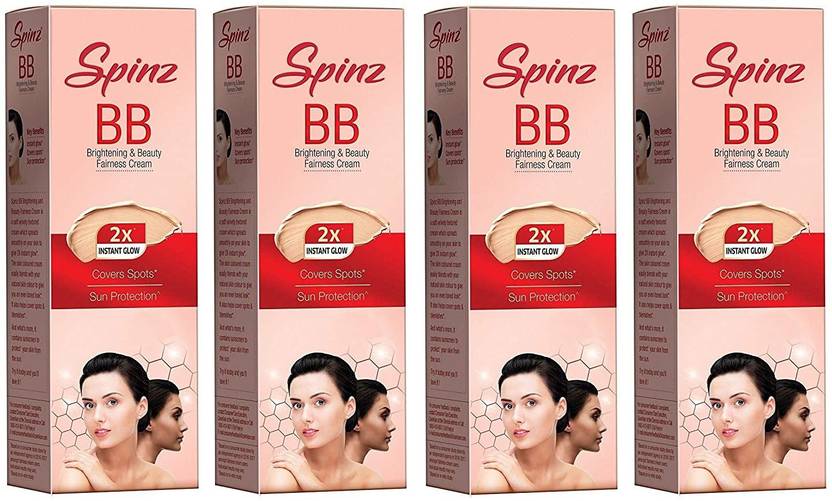 Spinz BB Brightening and Beauty Fairness Cream, 15g (Pack of-4) - Price ...