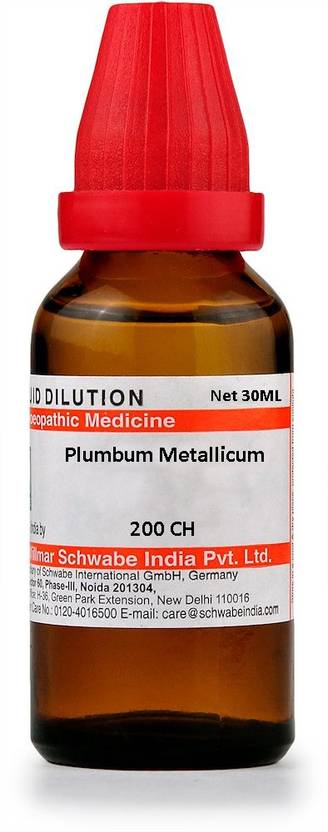 Dr.Willmar Schwabe India Plumbum Metallicum 200 CH Dilution Price in ...