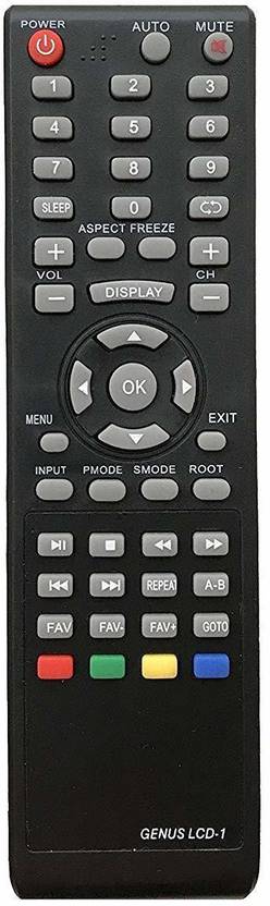 YKA Remote No. CH09, Compatible with Micromax LCD/LED TV Remote Control ...
