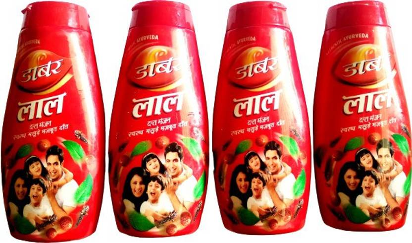 Dabur Lal Dant Manjan Ayurvedic Toothpowder - 60 g (Pack Of - 4 Pc ...