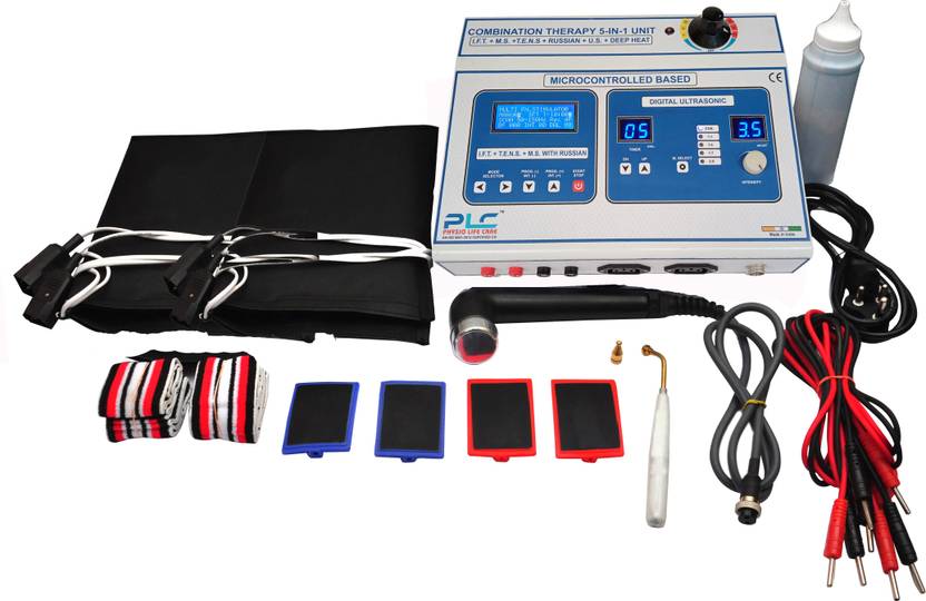 PHYSIO LIFE CARE 5 In 1 IFT MS Tens Ultrasonic Deep Heat Physiotherapy ...