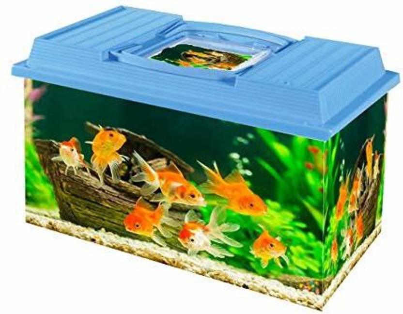 trixie Fish Tank Aquarium with Easy Carry Handle (10L) Rectangle ...