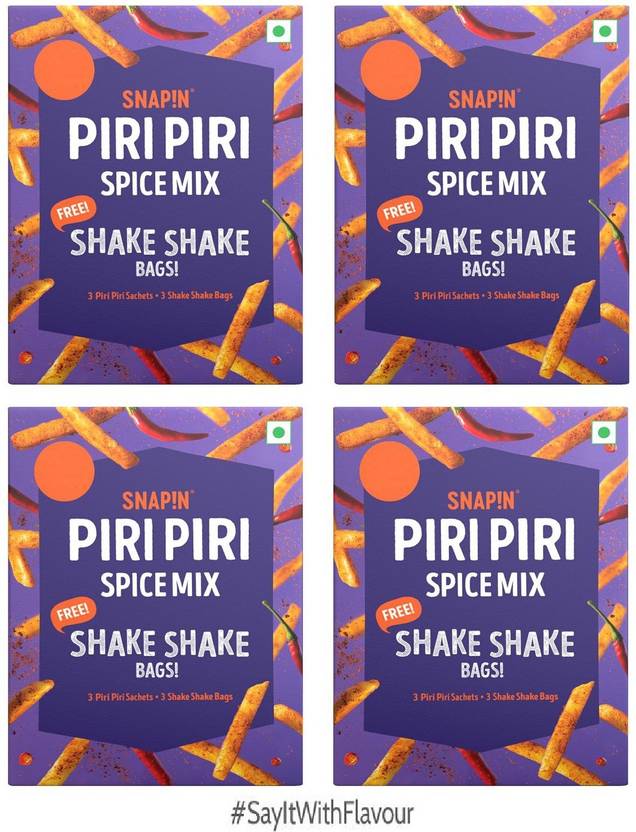 Snapin Piri Piri Spice Mix With Shake Shake Bags Price in India - Buy ...