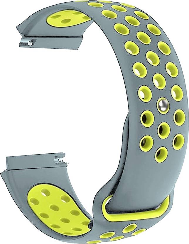 ACM Watch Strap Silicone for Fire-Boltt Ring 3 Bsw043 Smartwatch Grey ...