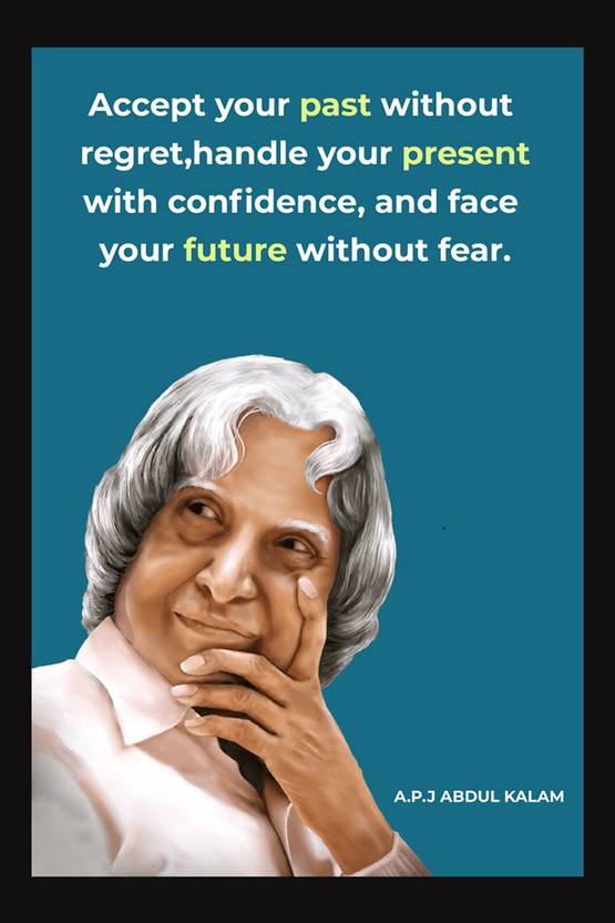 Abdul Kalam Motivational Poster|| Abdul Kalam Quote Poster Paper Print ...