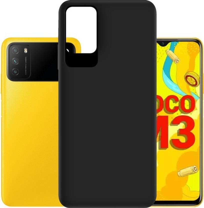 Techforce Back Cover for POCO M3, MI POCO M3, Matte Finish Cover ...