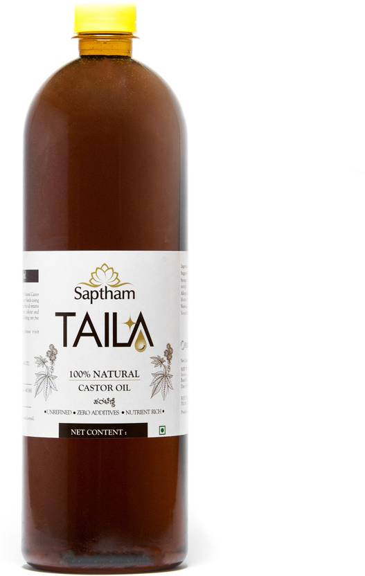 Saptham Taila 100% Natural Castor Oil Hair Oil - Price in India, Buy ...