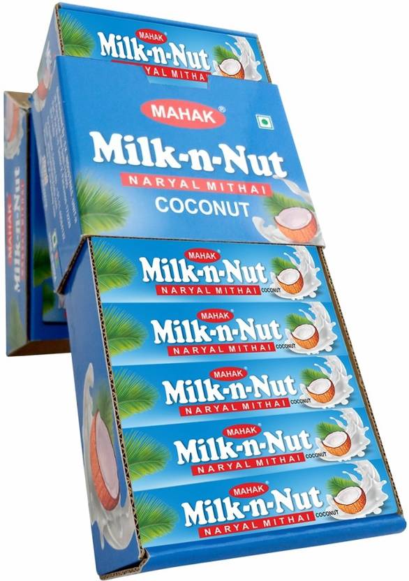 Mahak Milk N Nut Nariyal Mithai Stick Pack of 36 Unit| Coconut Toffee ...