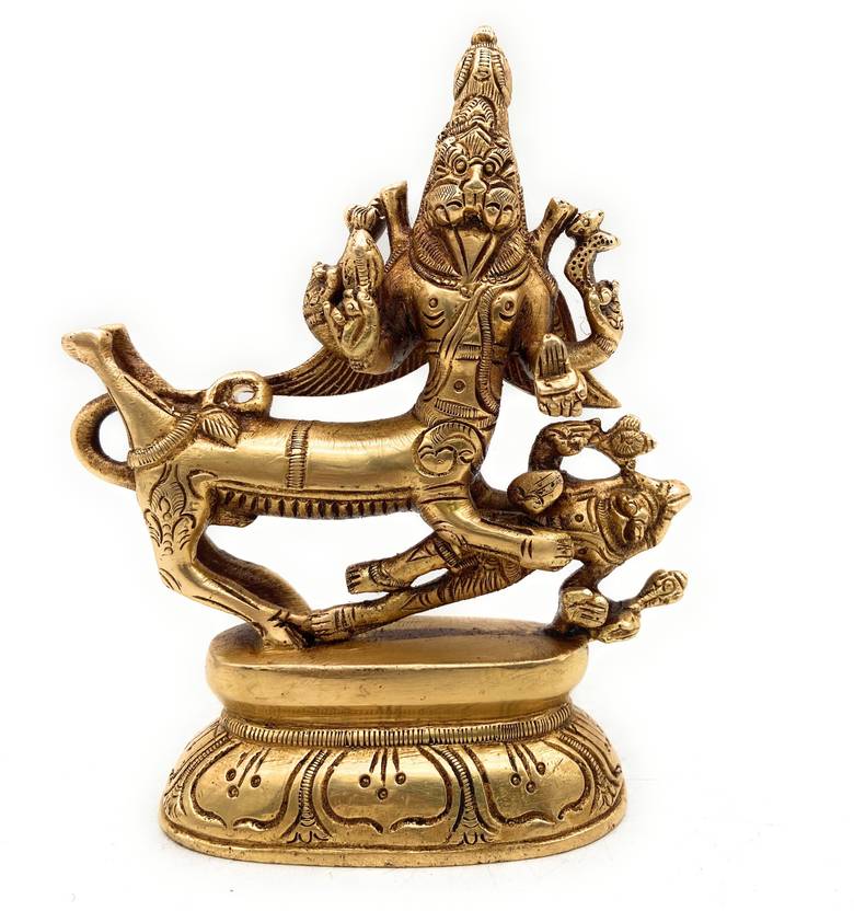 Bhunes Brass Lord Shiva Incarnated As Sharabha | Sharabhesvara | Brass ...
