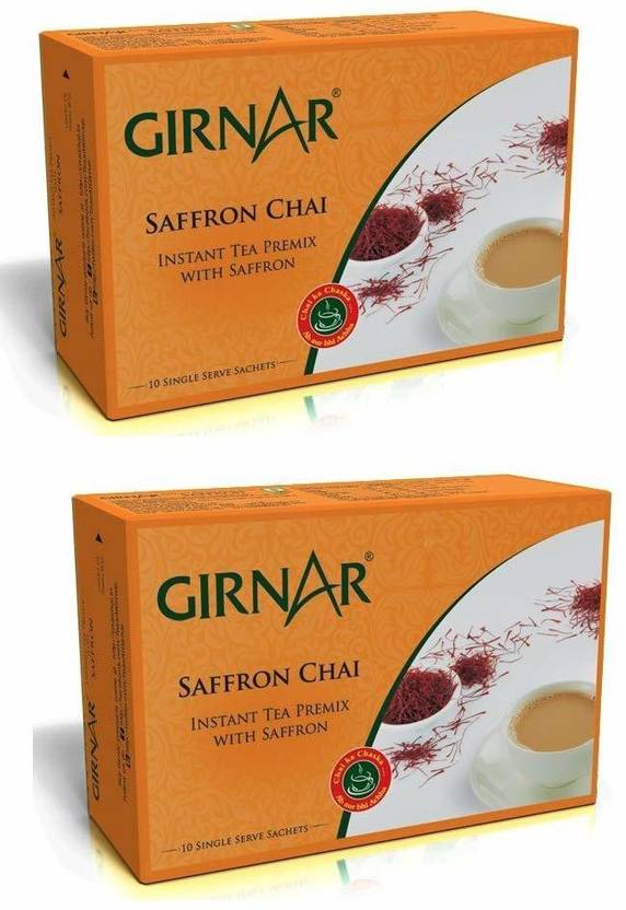 Girnar Saffron Chai - 10 bags Instant Tea Box Price in India - Buy ...