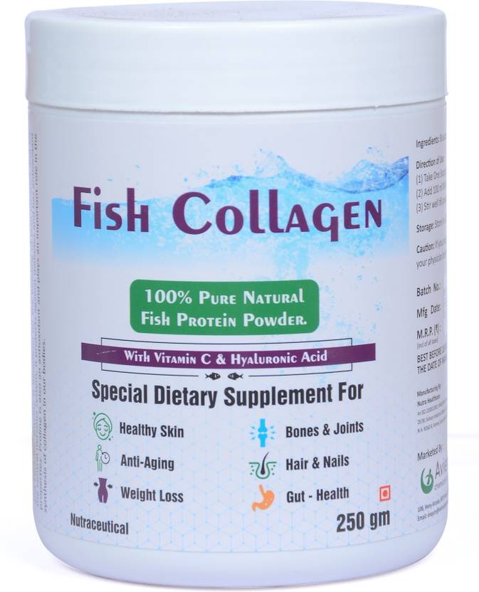 AVIENCE Fish Collagen 100% Pure Fish Protein Powder Marine Collagen ...