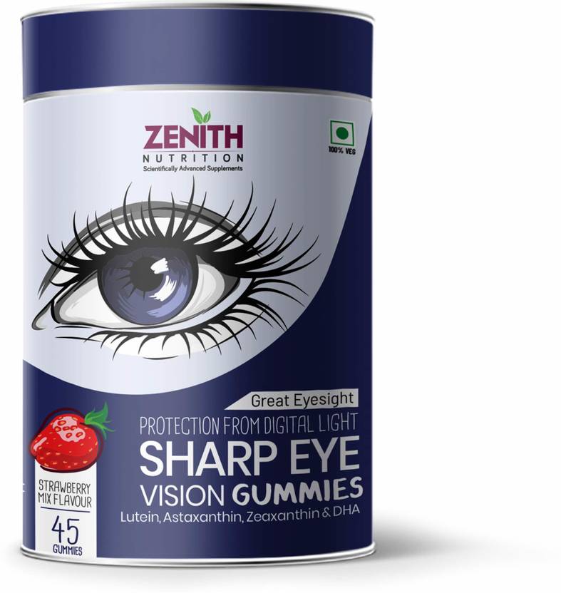 Zenith Nutrition Sharp Eye Vision Gummies - 45 counts | Chewable ...