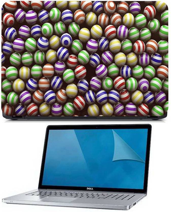 splendid STICKER 2 IN 1 LAPTOP PRINTED STICKER PACK WITH SCREEN GUARD ...
