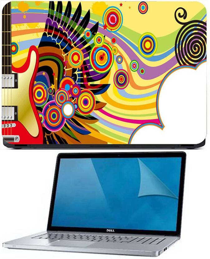 Splendid STICKER 2 IN 1 LAPTOP PRINTED STICKER PACK WITH SCREEN GUARD ...