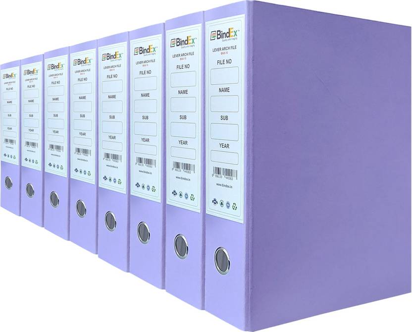 Flipkart.com | bindex Office Lever Arch Binder Box File Purple Style ...