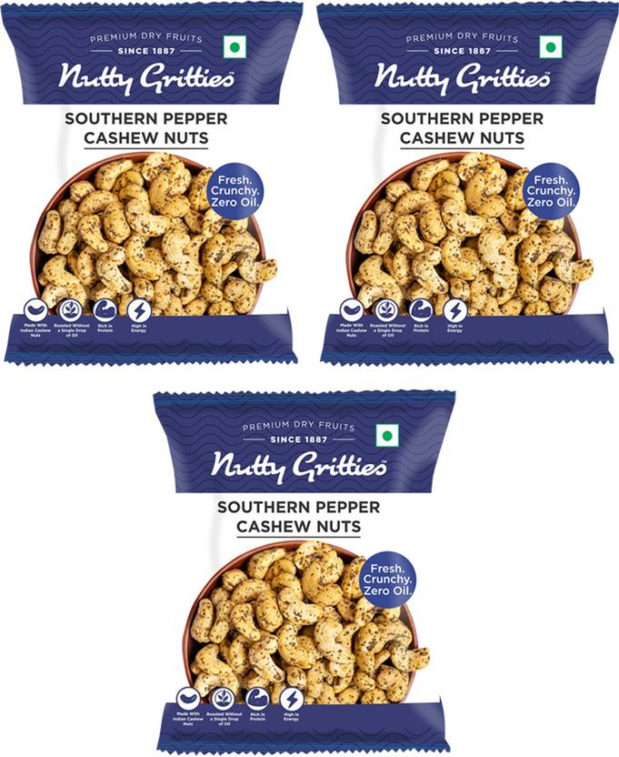 Nutty Gritties Southern Pepper Cashew Nuts - Cashews Price in India - Buy Nutty Gritties ...