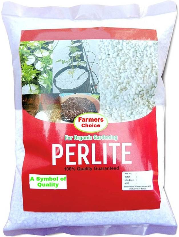 Farmers Choice Perlite for Hydroponics & Horticulture Terrace Gardening Soil Conditioner Healthy ...