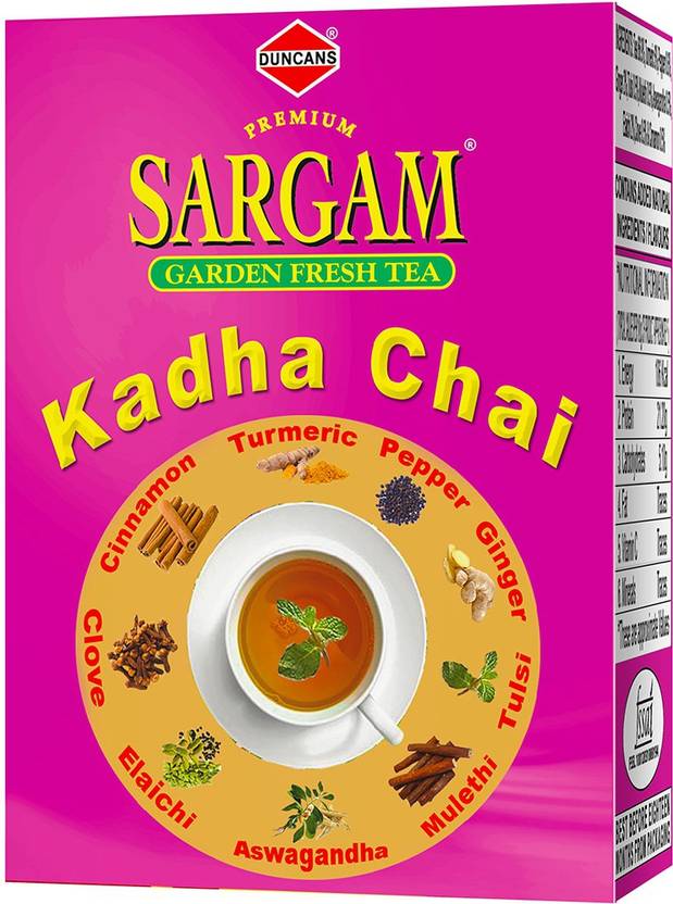 Duncans Sargam Kadha Chai with Turmeric, Pepper, Ginger, Tulsi, Mulethi ...