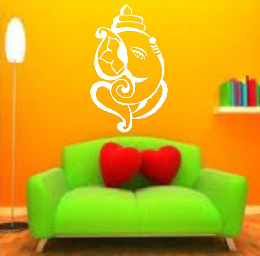 Suman Wall Sticker 59 cm Ganesh ji wall sticker Self Adhesive Sticker ...