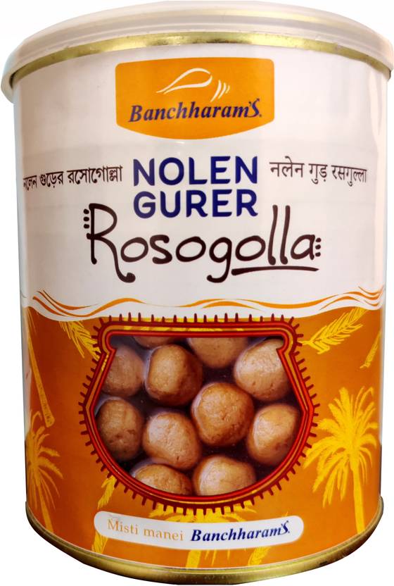 Banchharam's Nolen Gurer Rosogolla Tin Price in India - Buy Banchharam ...