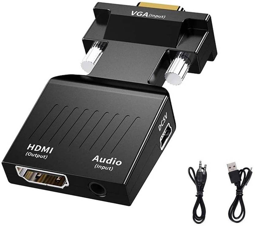 StoreIN Portable VGA to HDMI Adapter/Converter with Audio (Old PC to TV ...