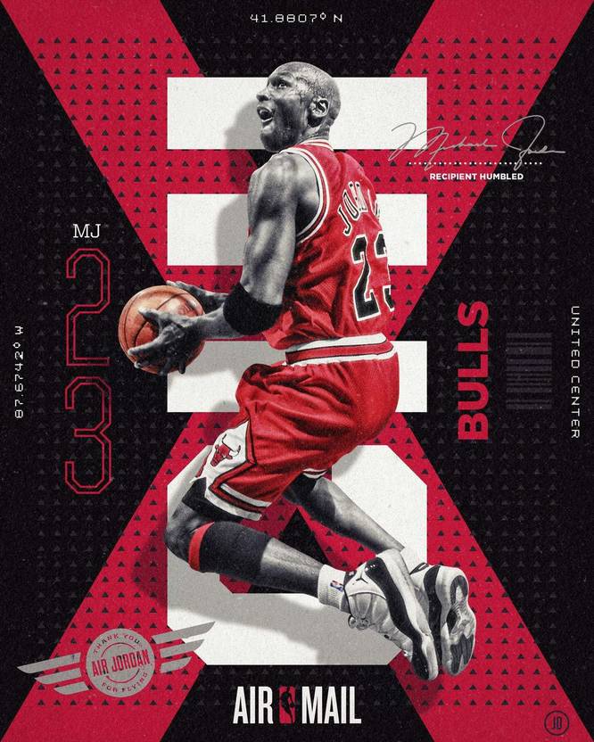 NBA Posters - Michael Jordan Poster - Basketball Poster ( 300GSM ...