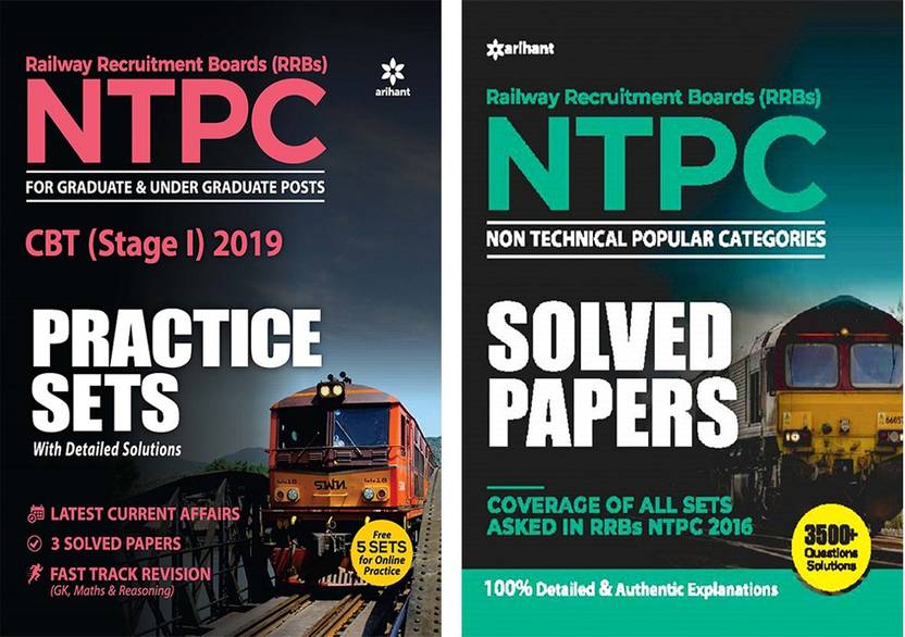 Combo Of RRB NTPC Practice Set (E) & RRB NTPC Solved (E) Set Of 2 Books: Buy Combo Of RRB NTPC ...
