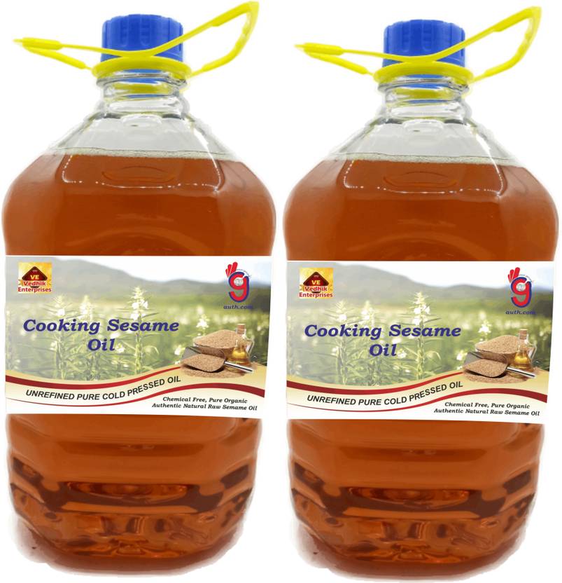 99Auth 10ltr Chemical Free Cooking Oil Cold Pressed Sesame Oil ...