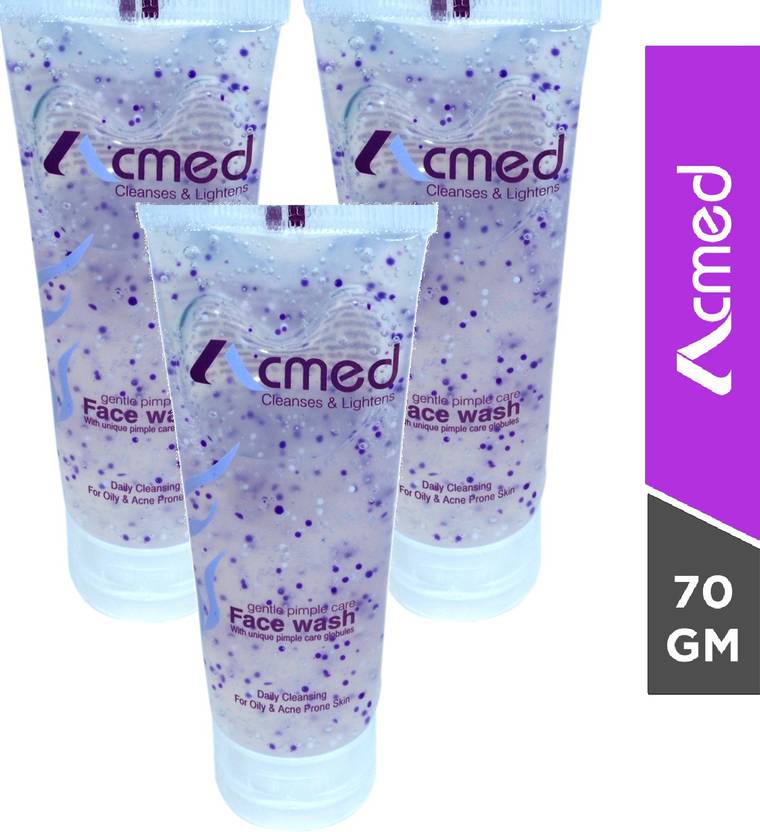 acmed Pimple Care for Acne Prone Skin : Pack of 03 Face Wash - Price in ...