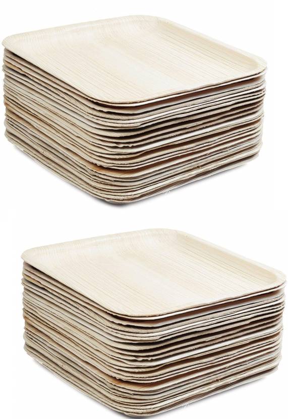 Eco Pure Eco-Friendly Areca Palm Leaf Shallow Square Plate 10 inch ... Eco Pure Eco-Friendly Areca Palm Leaf Shallow Square Plate 10 inch ...