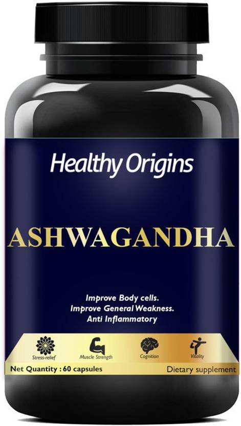 Healthy Origins 100% Pure Ashwagandha Capsules Ultra Price in India ...